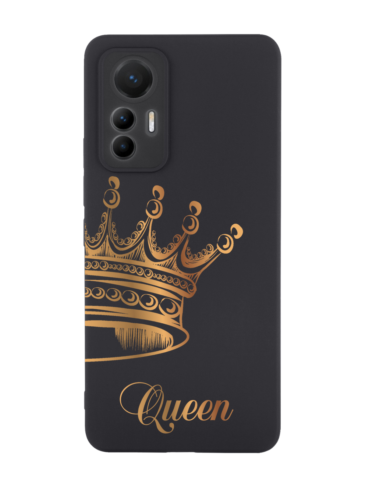 Чехол MustHaveCase для Xiaomi 12 Lite Парный чехол корона Queen черный