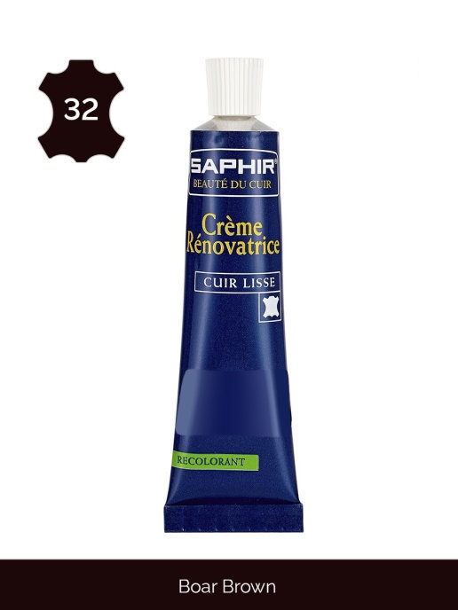 Восстановитель кожи Saphir Creme RENOVATRICE (boar brown) черно-коричневый 25 мл