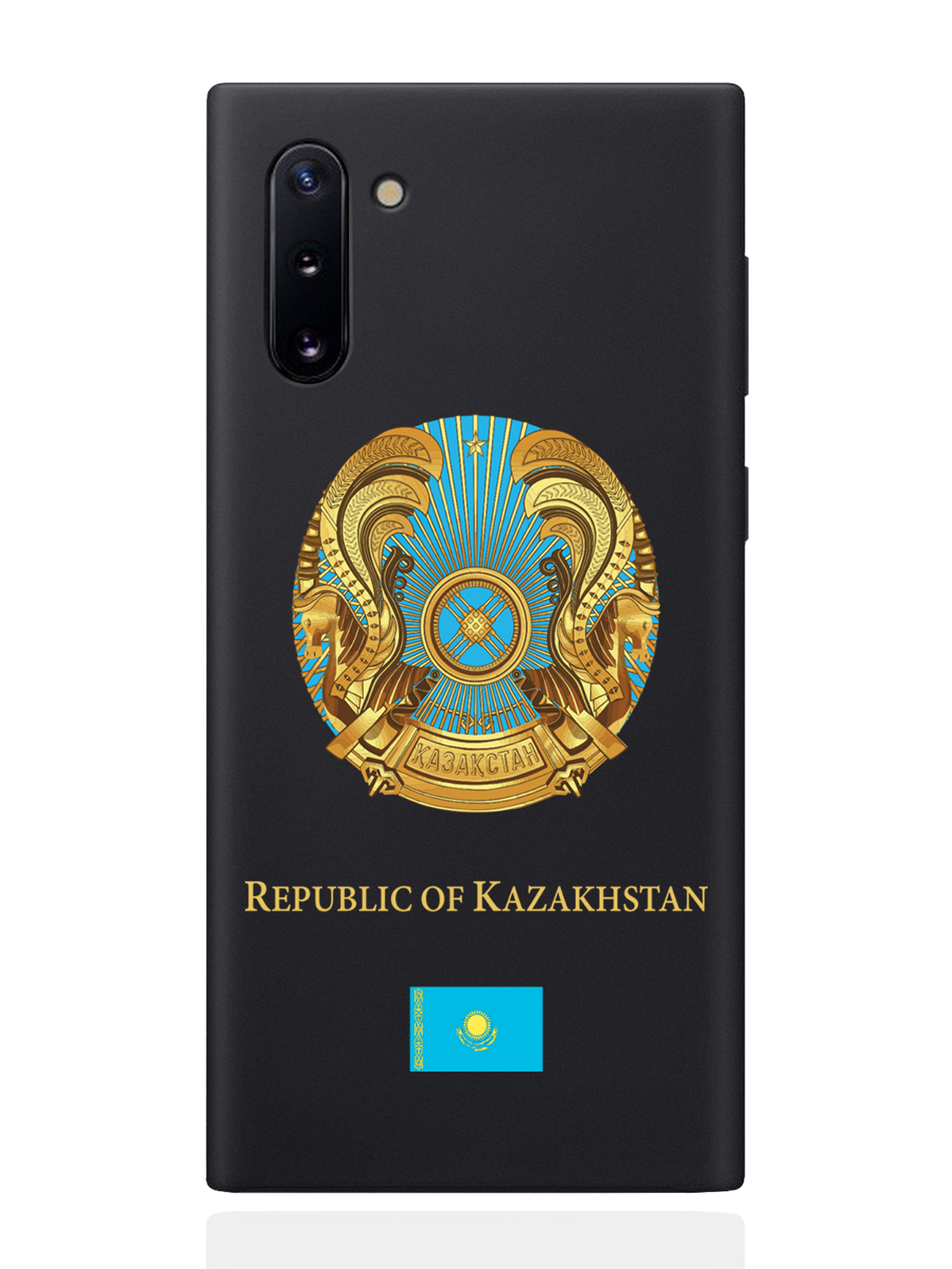 Чехол SignumCase для Samsung Galaxy Note 10 Герб Казахстана черный