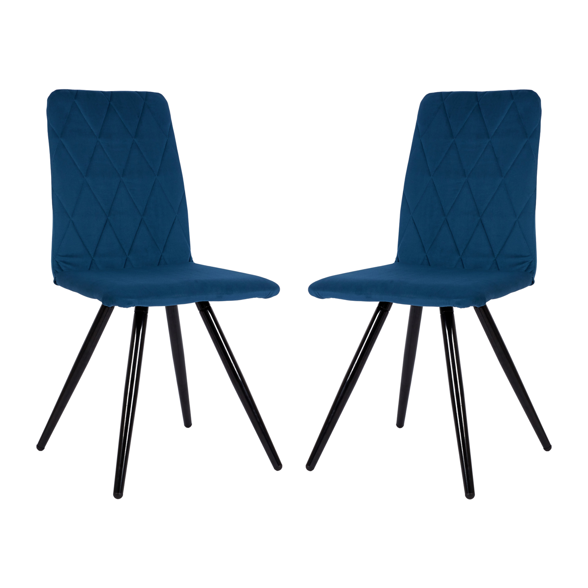 Комплект стульев для кухни Polini Home Rio SМ 2 шт, синий с черными ножками