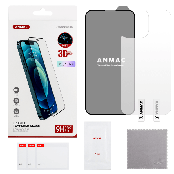 Защитное стекло ANMAC для iPhone 11 Pro/XS/X 3D черный