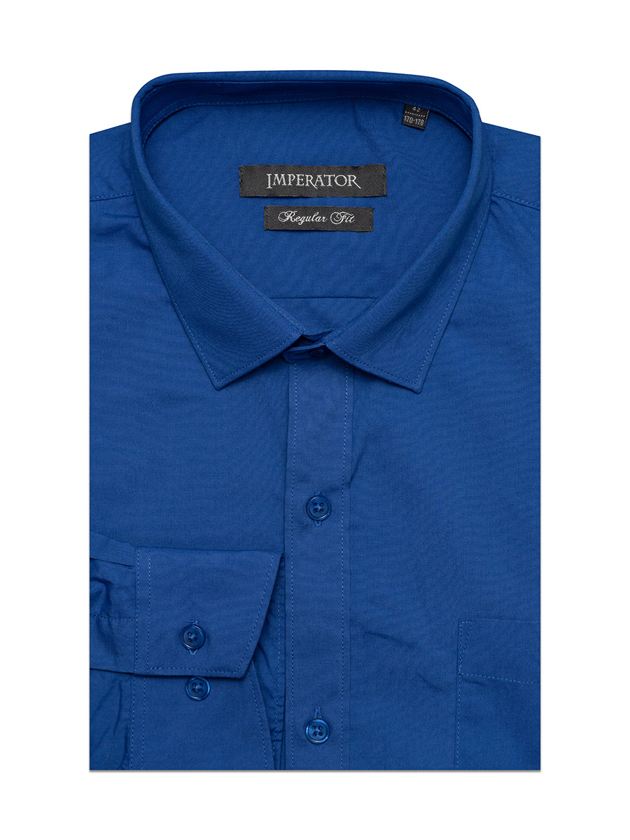 Рубашка мужская Imperator PT1144-OK синяя 39/170-178