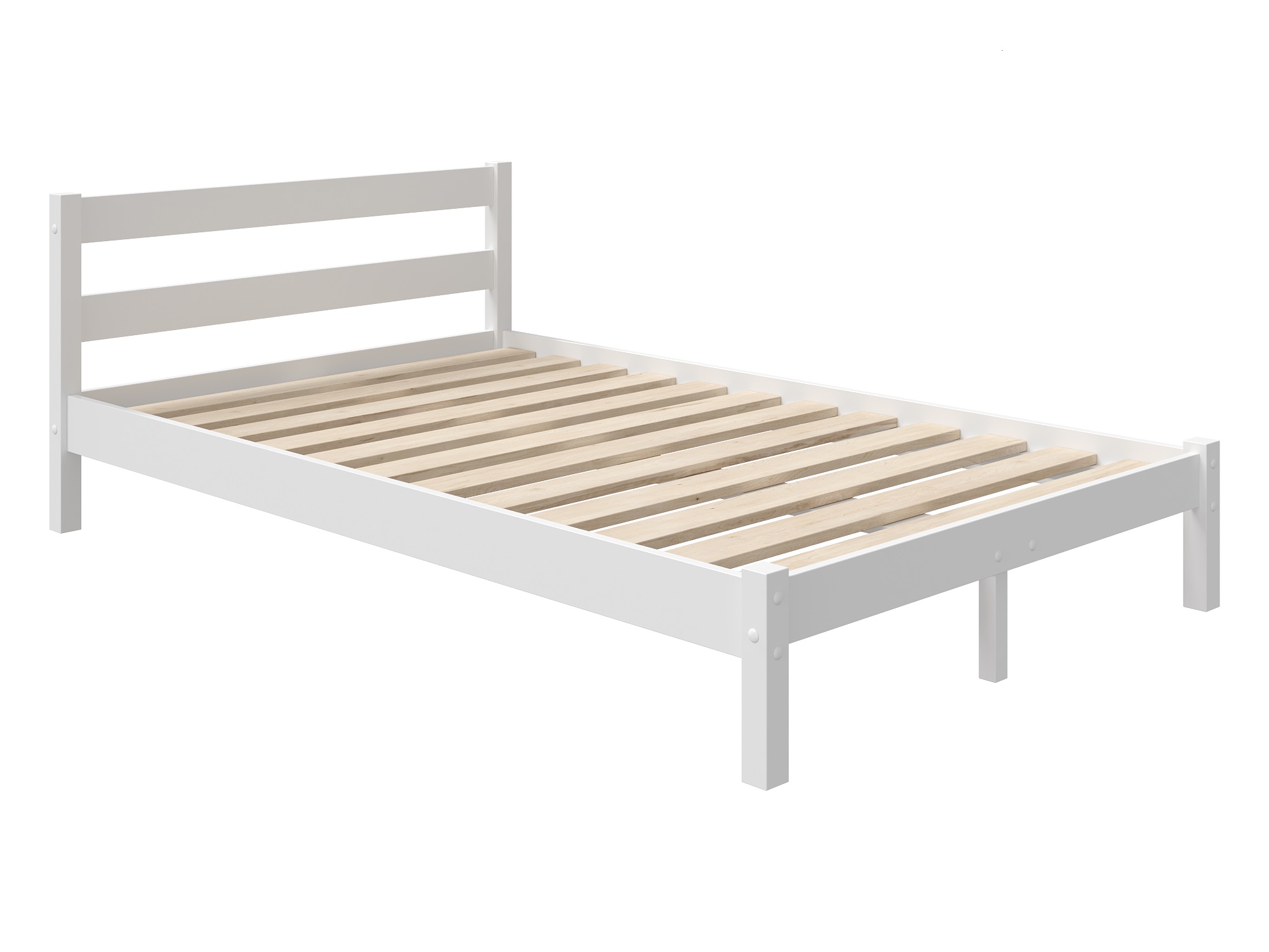Кровать двуспальная деревянная из массива березы КРОВАТЬ для ВАС Омега-1 120х200 см