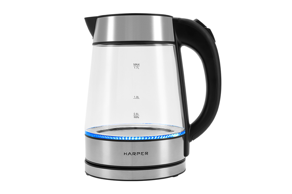 Чайник электрический HARPER HWK-GM03 1.7 л серебристый