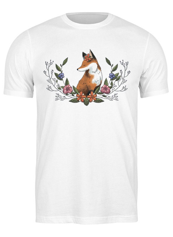 Футболка мужская Printio Fox here белая 2XL