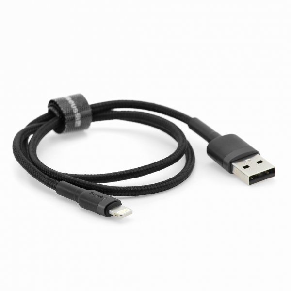 Кабель USB-iP Baseus Cafule Gray/Black 1m 2.4A