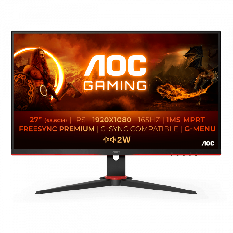 27" Монитор AOC 27G2SPAE/BK черный 165Hz 1920x1080 IPS