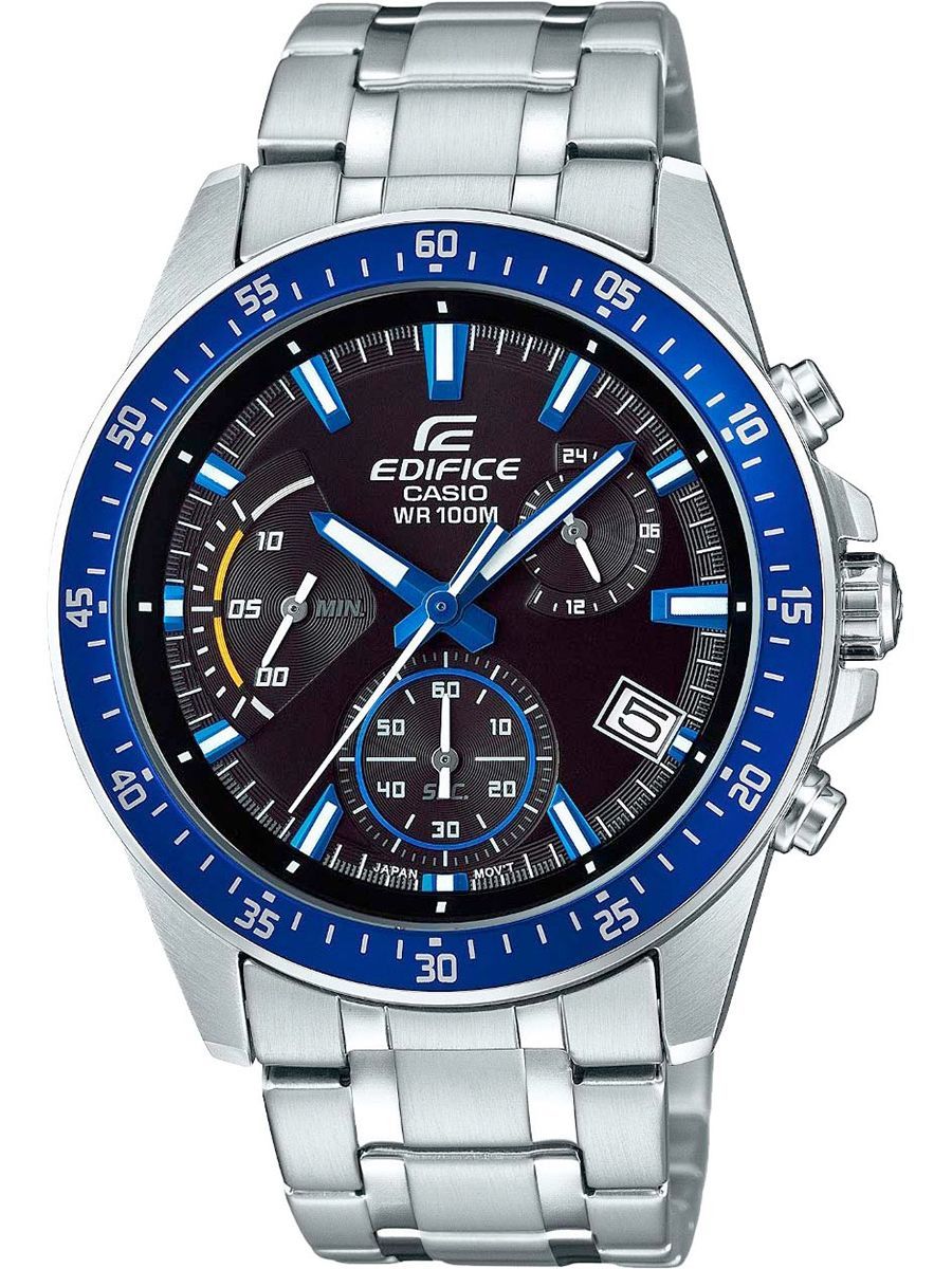 Наручные часы мужские CASIO EDIFICE EFV-540D-1A2VUEF серебристые