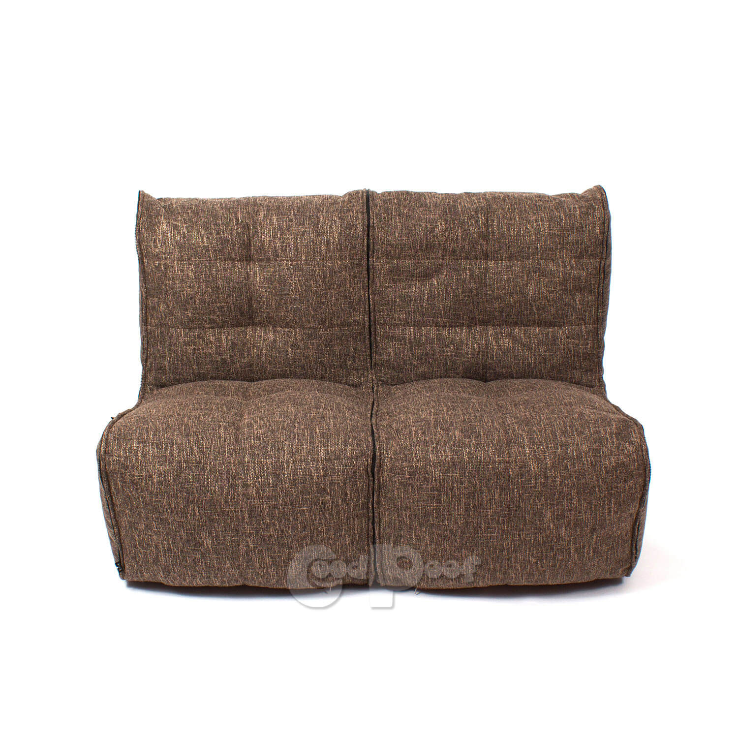 Бескаркасный модульный диван GoodPoof Мод II one size, рогожка, Brown Yarn