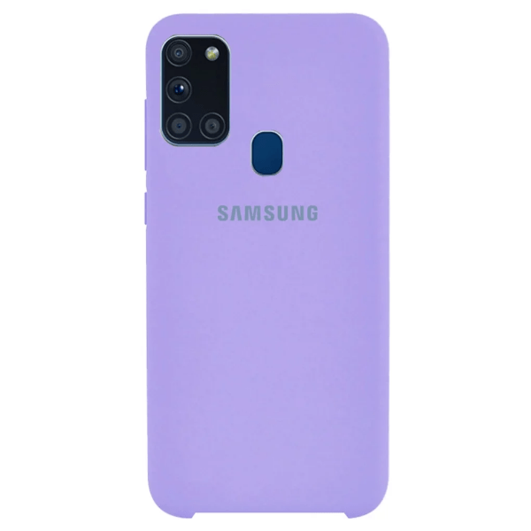 Чехол Samsung A21S SILICONE COVER лиловый