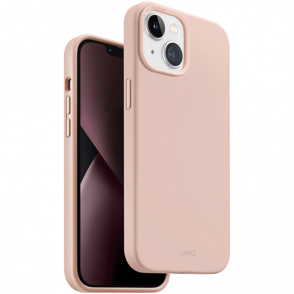 Чехол uniq lino magsafe для iphone 14, розовый (pink) (ip6.1(2022)-linohmpnk)