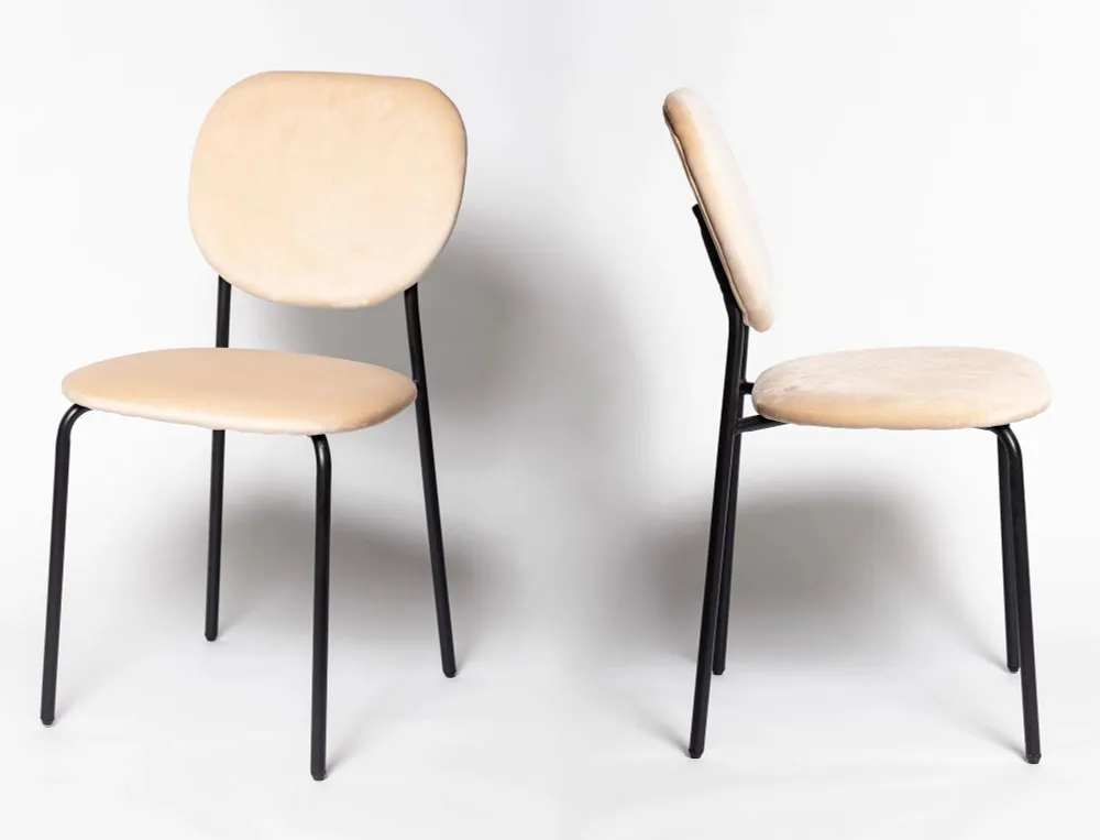 Комплект из 2-х стульев для кухни Ла Рум С-101-V, бежевый велюр