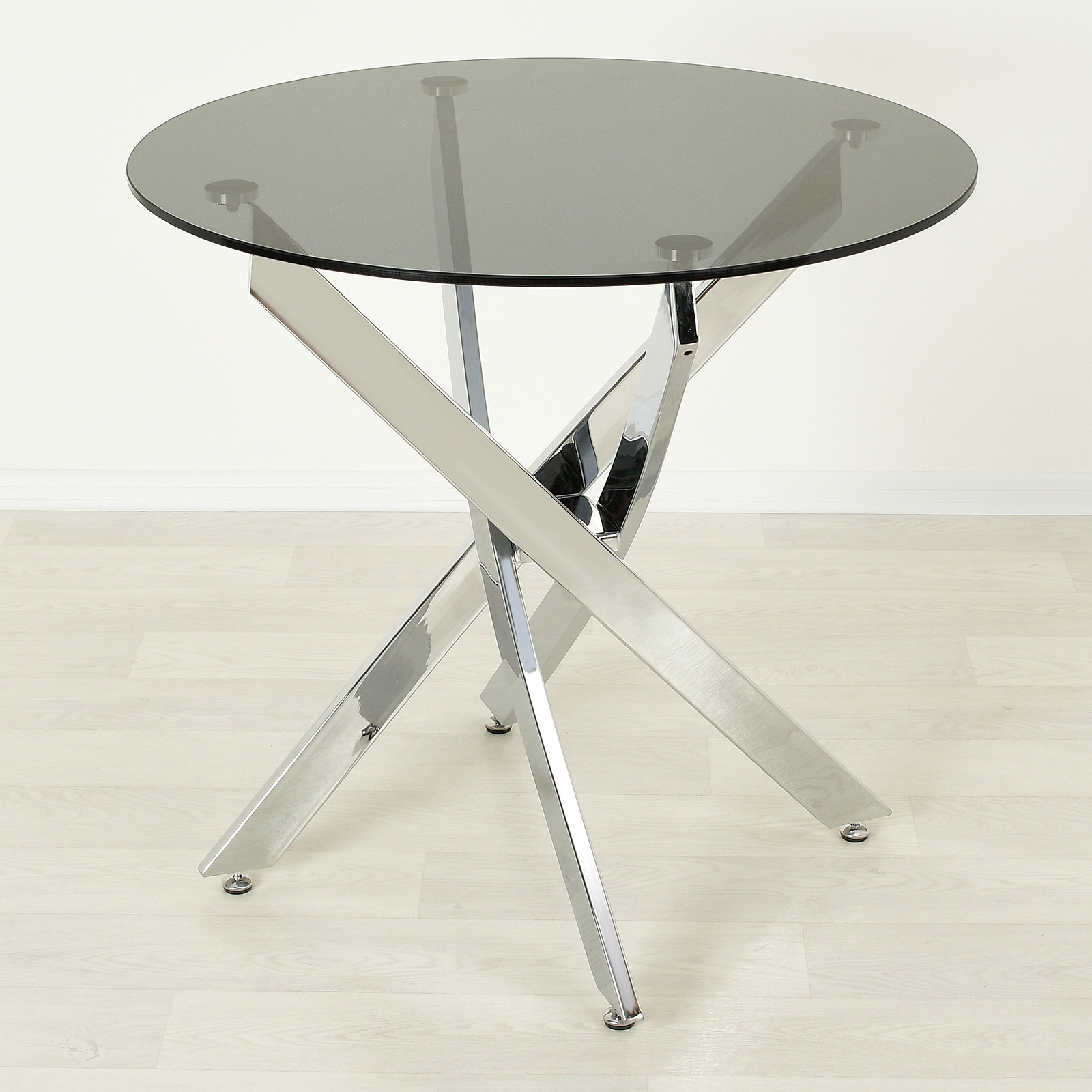 Кухонный стол Mebel Apartment Рим 18 серый/хром D90