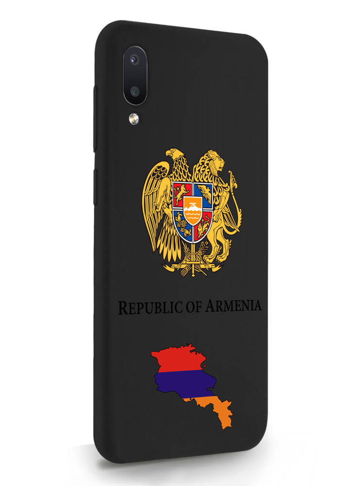 Чехол SignumCase для Samsung Galaxy A02 Герб Армении черный