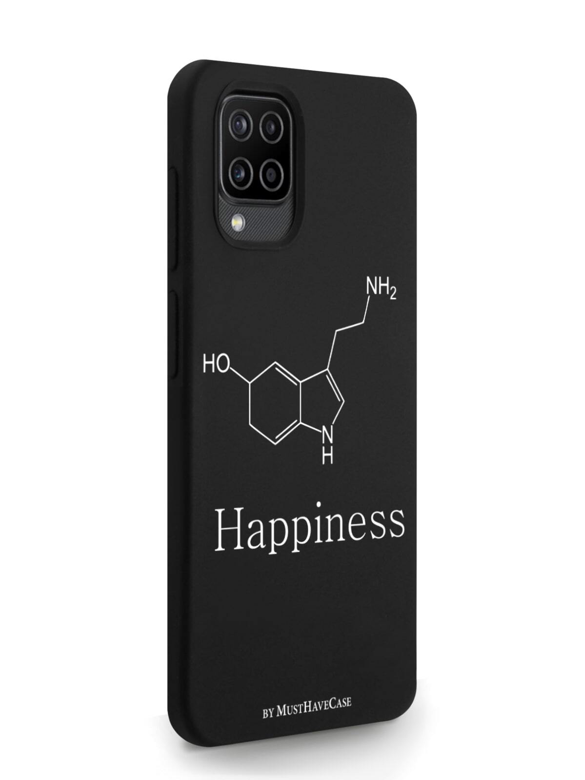 Чехол MustHaveCase для Samsung Galaxy A12 Молекула счастья черный