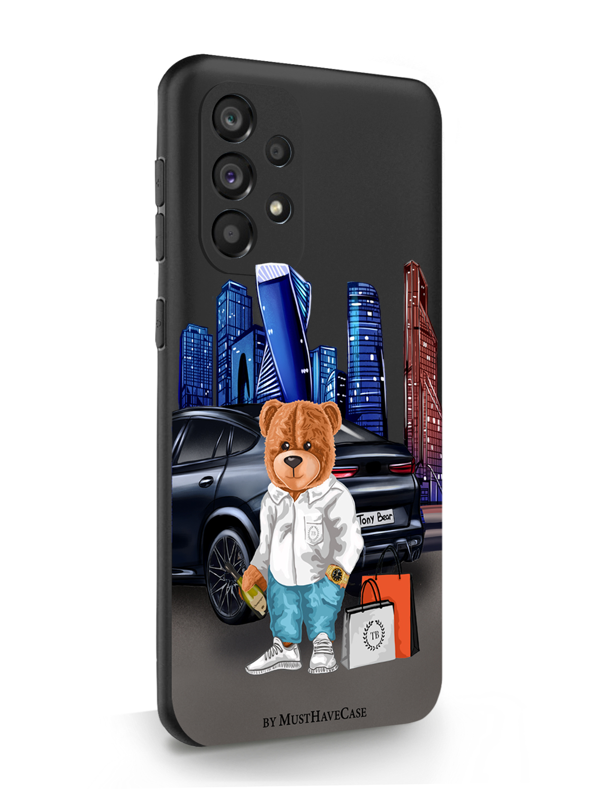 Чехол MustHaveCase для Samsung Galaxy A53 Тони Москва Сити, черный