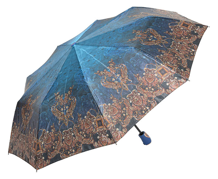 Зонт складной женский полуавтоматический frei Regen 2028 FAS синий