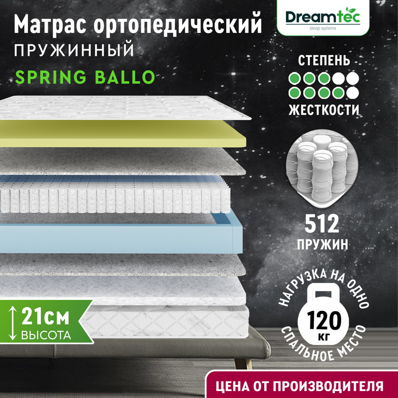 Матрас Dreamtec Spring Ballo 95х190