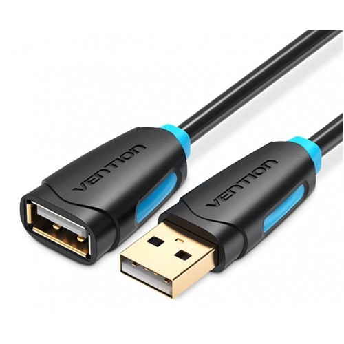 Кабель Vention USB A-USB A, F-F 2м Black (CBCBH)