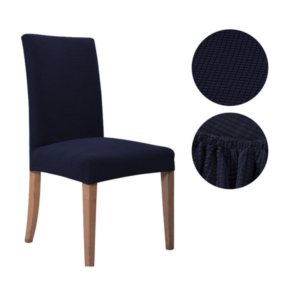 Набор чехлов на стул со спинкой Good Home универсальный 4 шт., темно-синий