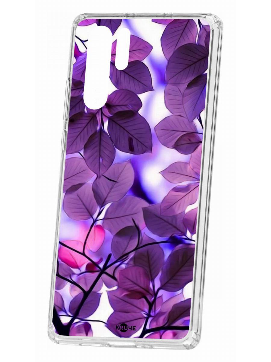 Чехол для Huawei P30 Pro Kruche Print Purple leaves