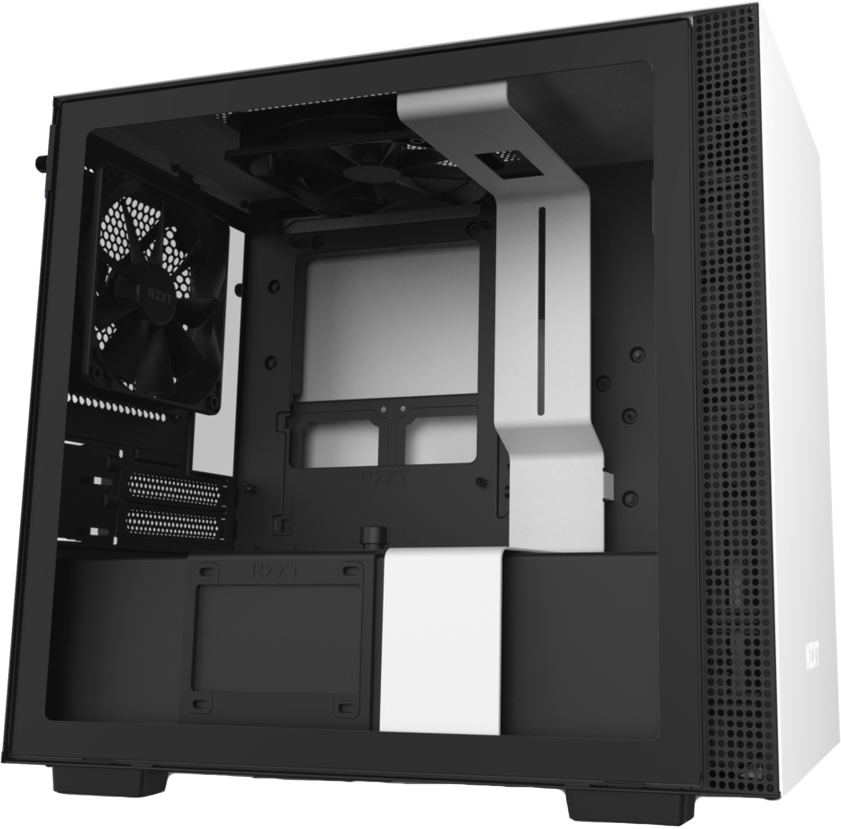 Корпус компьютерный NZXT H210 (CA-H210B-W1) White/Black