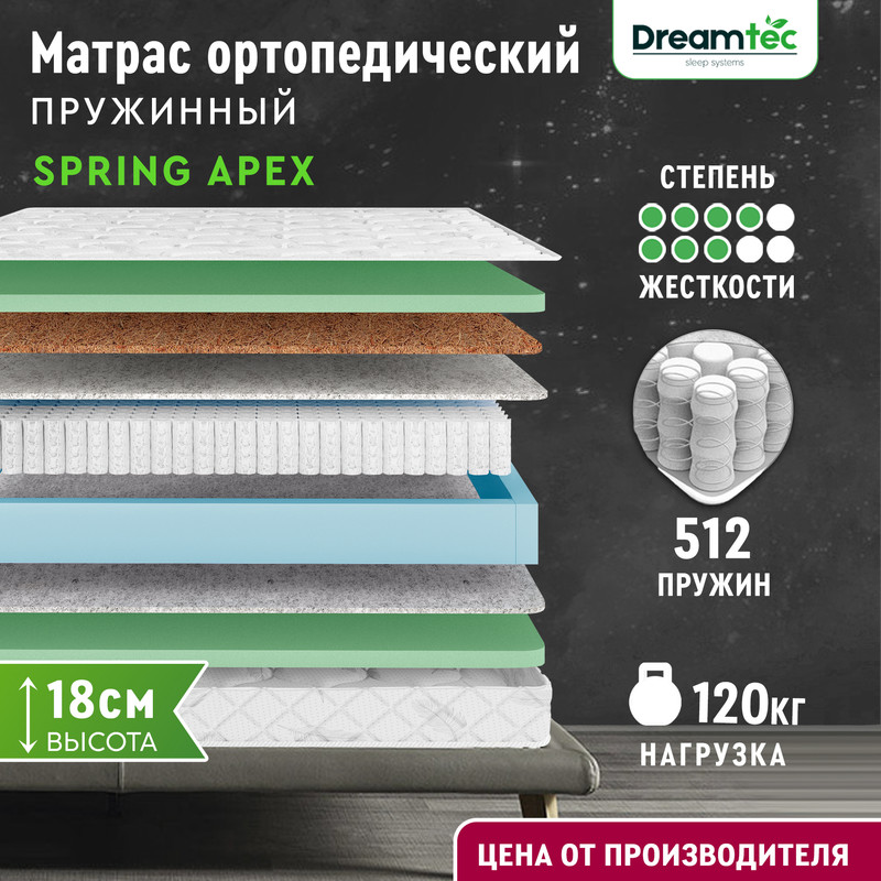 Матрас Dreamtec Spring Apex 60х190