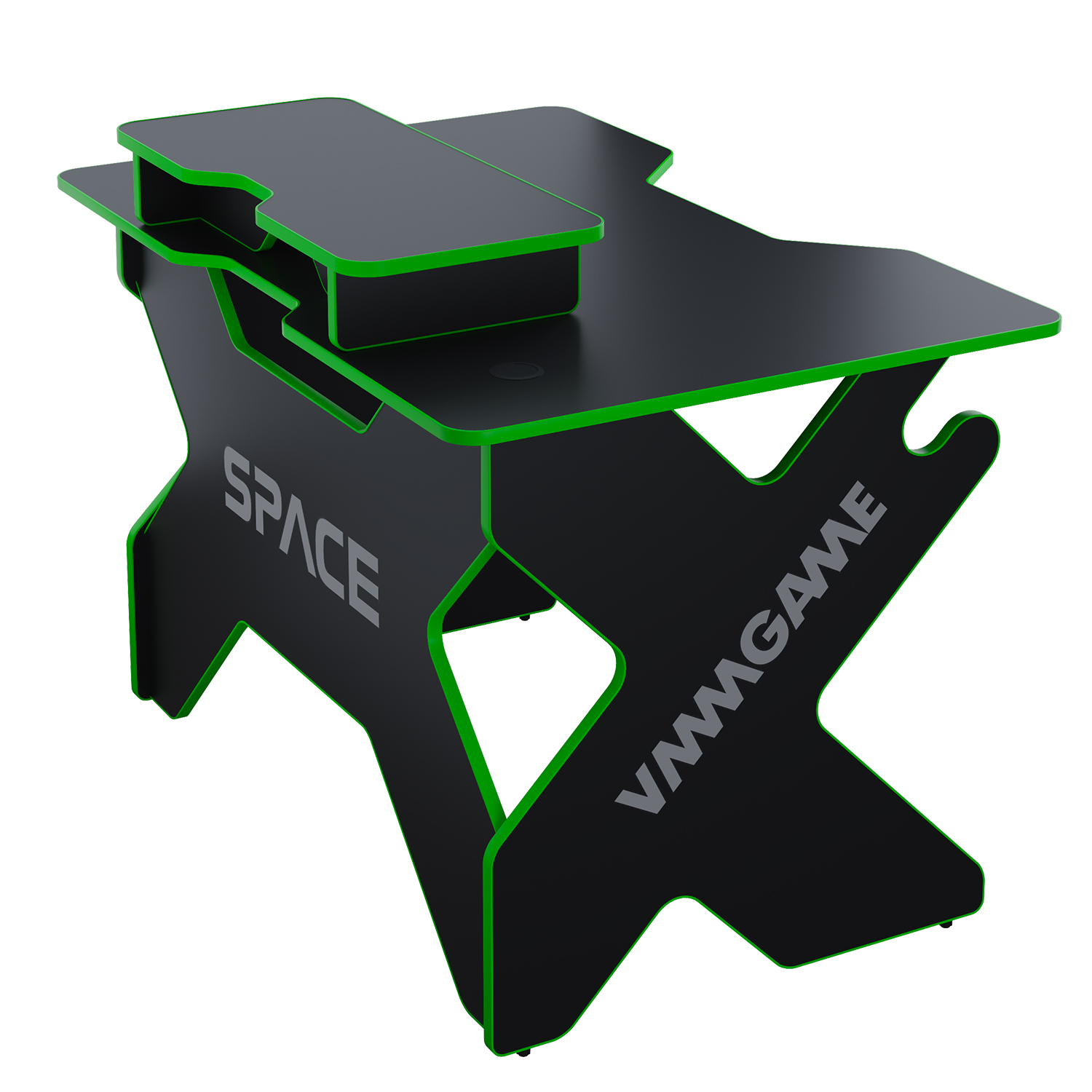 Игровой стол VMMGAME SPACE 120 DARK зелёный с подставкой для монитора BASE