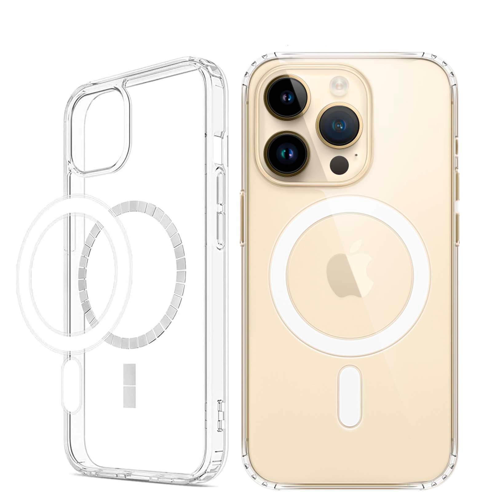 Чехол Luckroute для iPhone 14 Pro с поддержкой MagSafe, противоударный, прозрачный