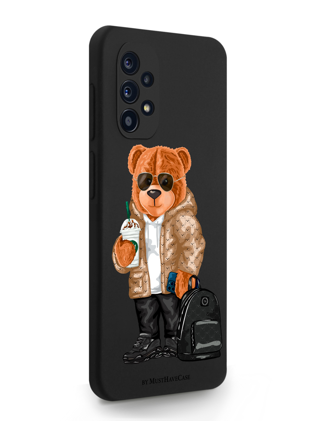 Чехол MustHaveCase для Samsung Galaxy A32 Tony Style в очках черный
