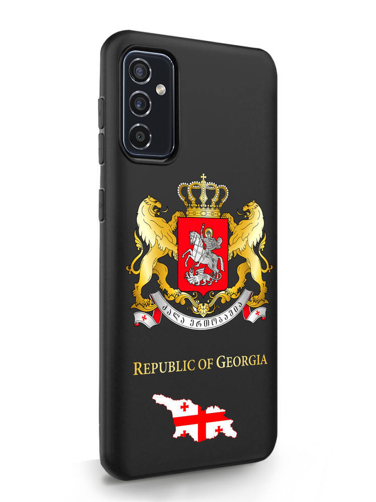 Чехол SignumCase Samsung Galaxy M52 Герб Грузии черный
