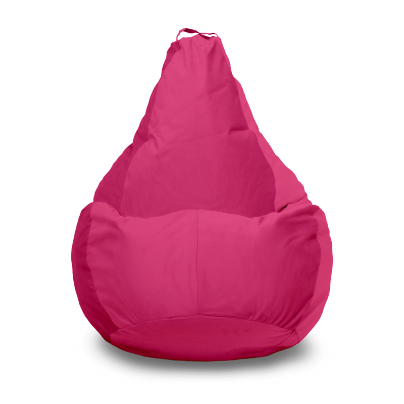 Кресло-мешок PUFON Груша XXL, микровелюр, розовый