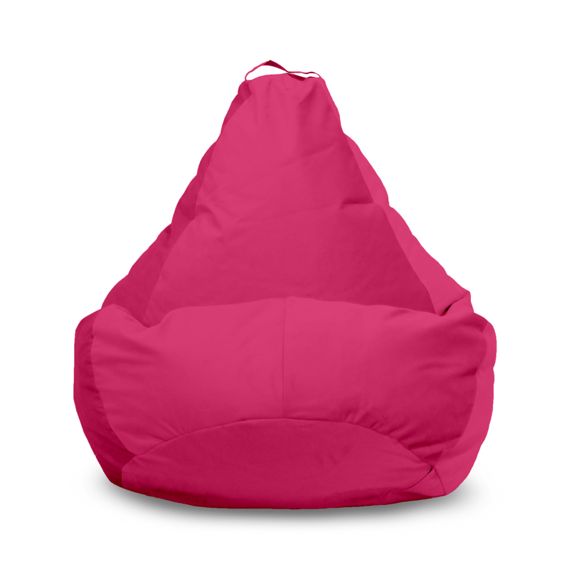 Кресло-мешок PUFON Груша XXXL, микровелюр, розовый