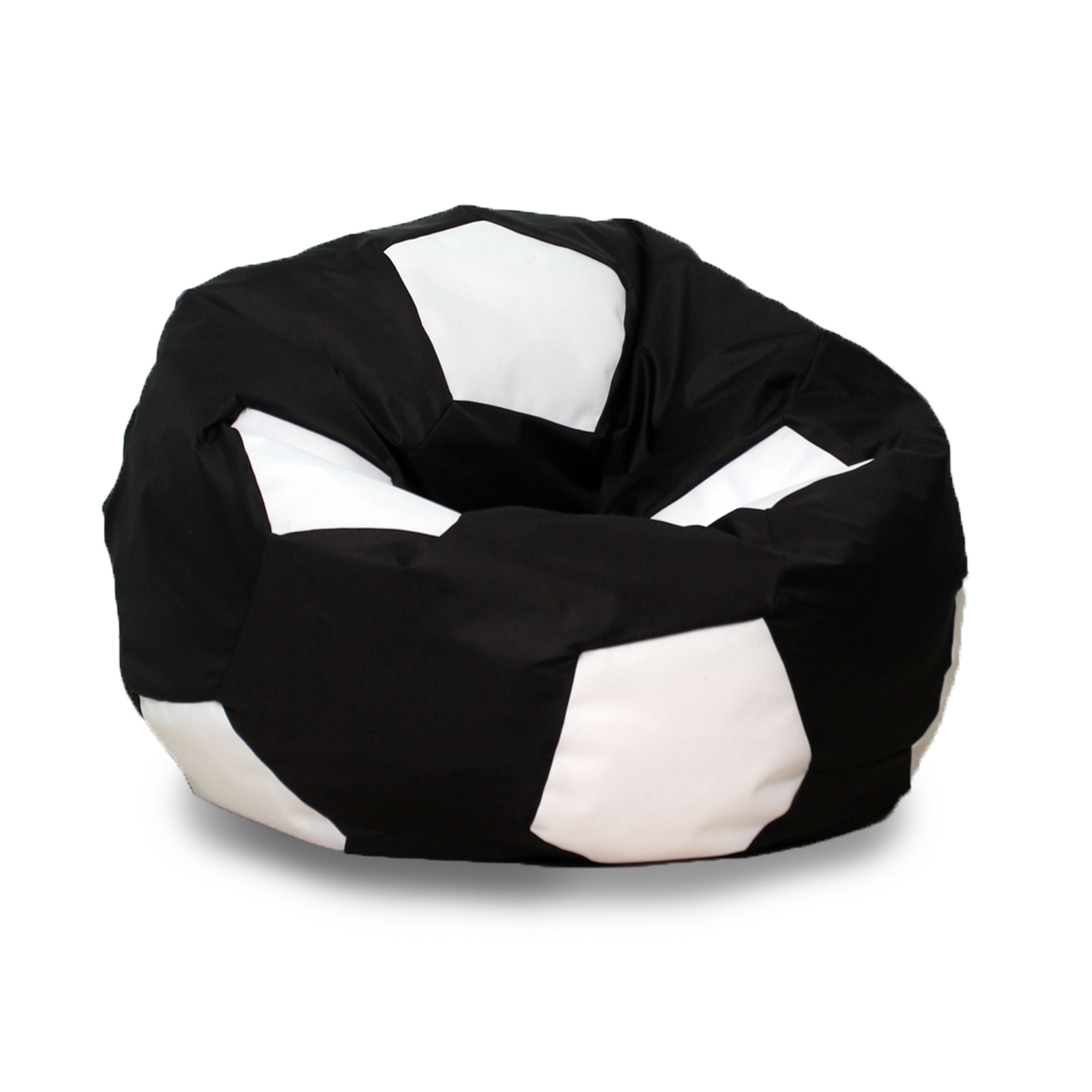 Кресло-мешок PUFON Мяч XL, черно-белый