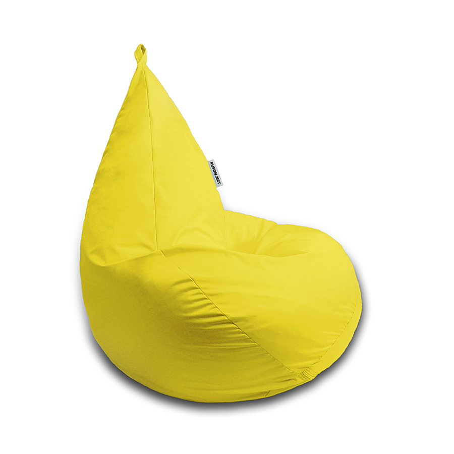 Кресло-мешок PUFON Груша XL, желтый