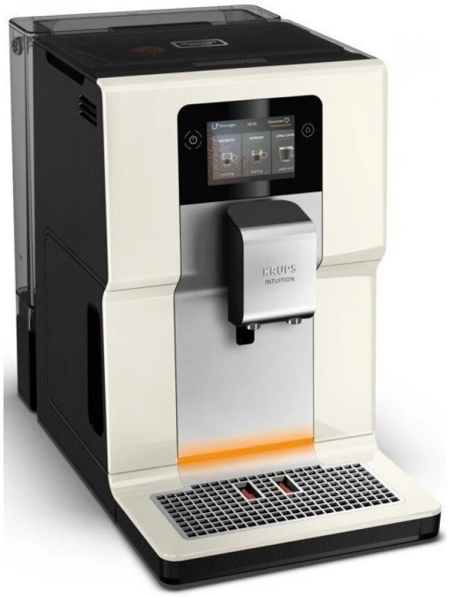 Кофемашина автоматическая KRUPS EA872A10 бежевая, черная