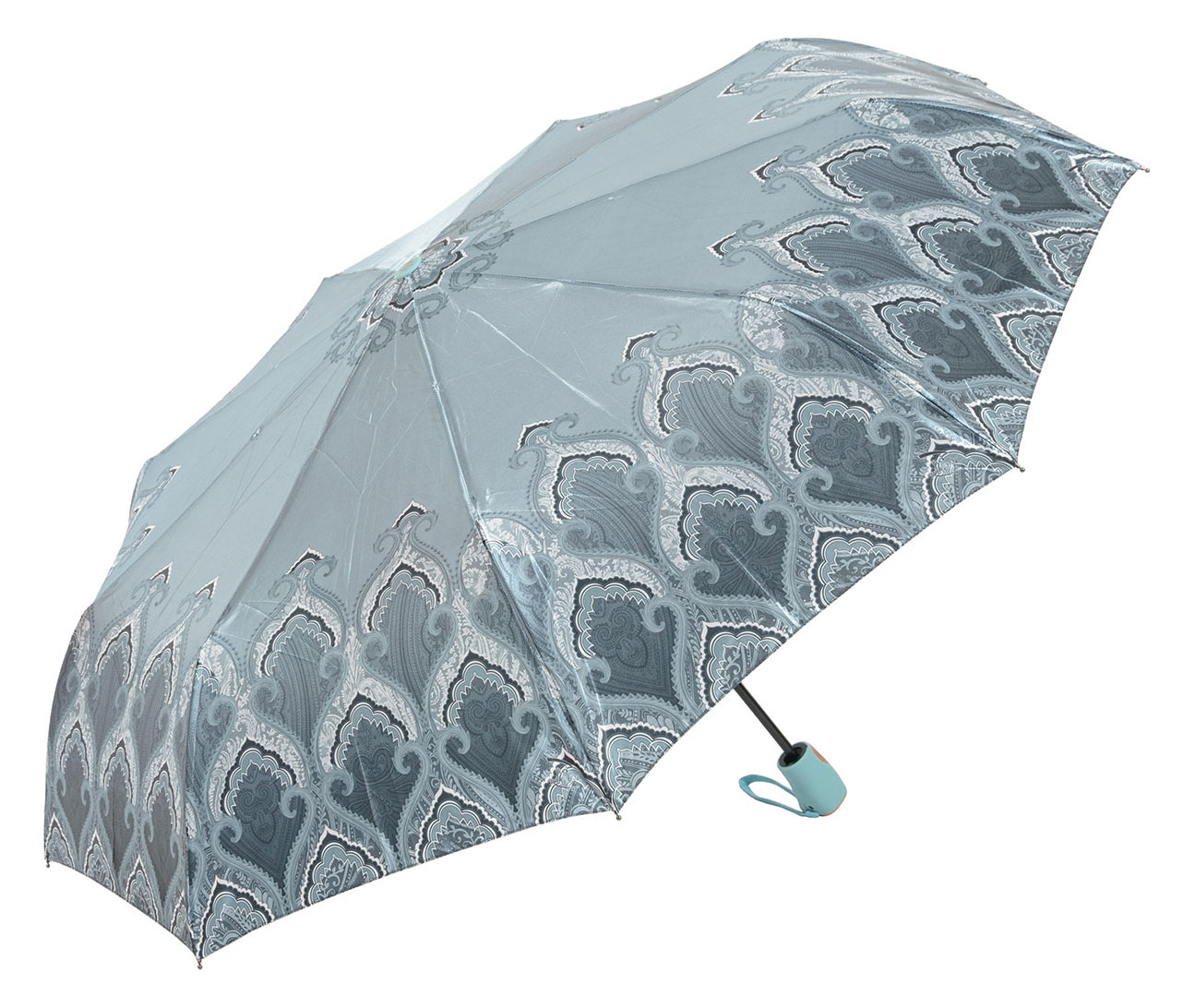 Зонт складной женский автоматический frei Regen 2027 FCS серый