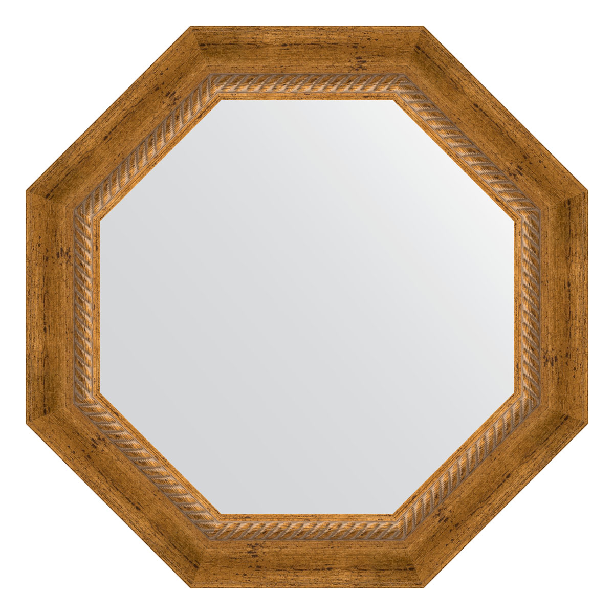 Зеркало в раме 53x53см Evoform BY 3673 состаренная бронза с плетением