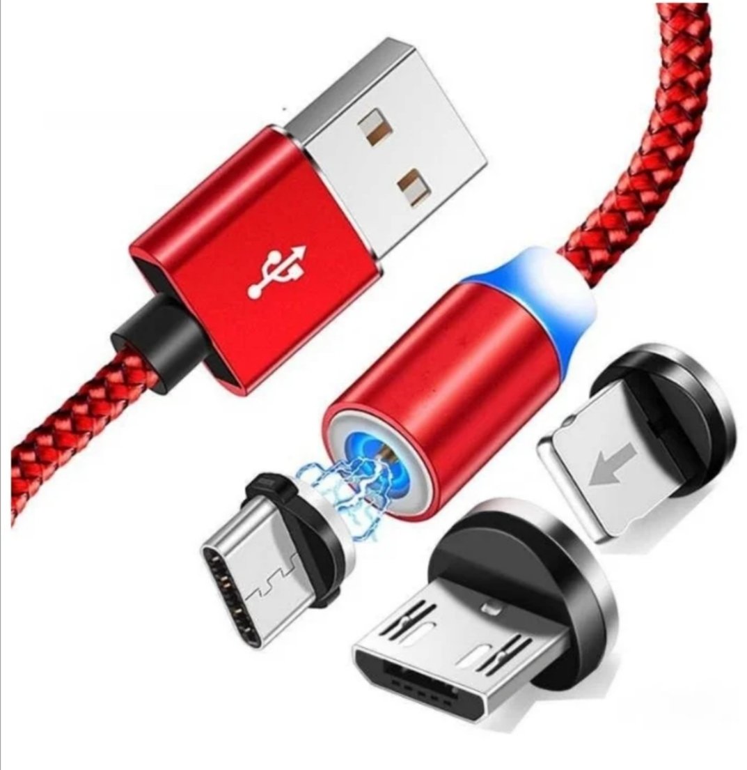 Кабель X-Cabel зарядный магнитный 3в1 MicroUSB+Lightning+Type-C (а00000007)