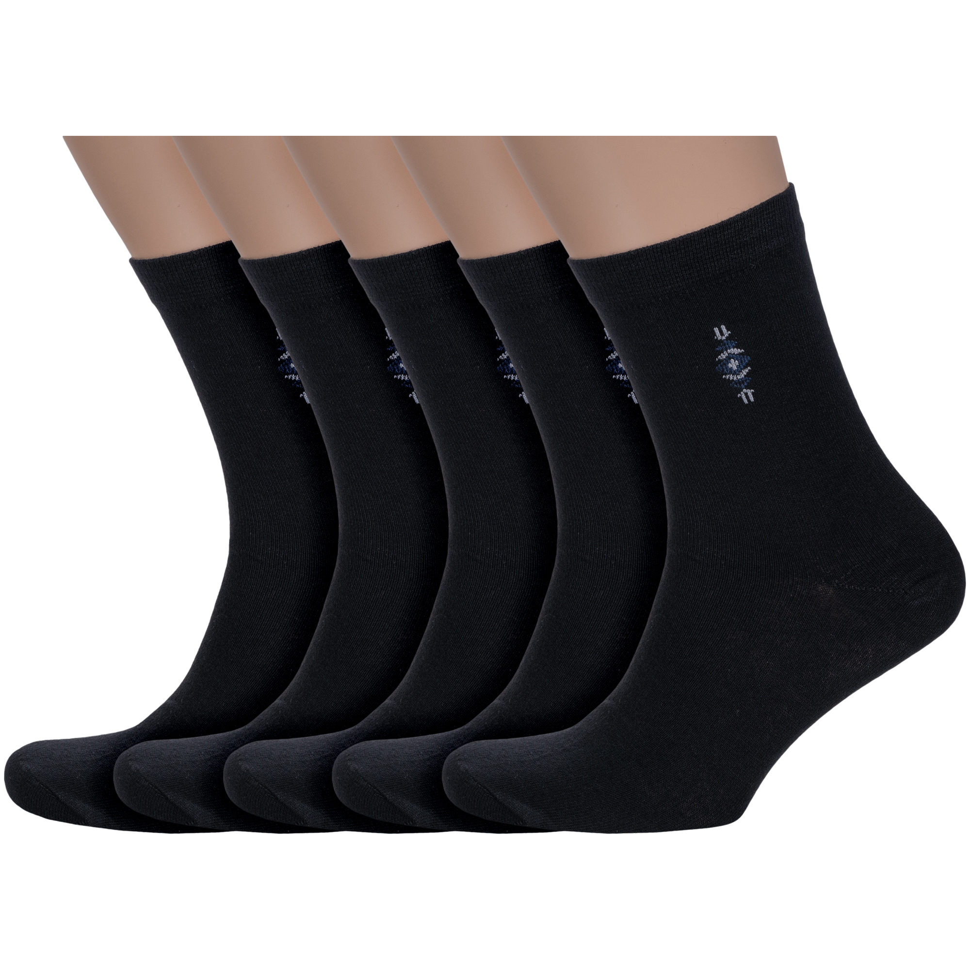 Комплект носков мужских Альтаир 5-АМН черных 27