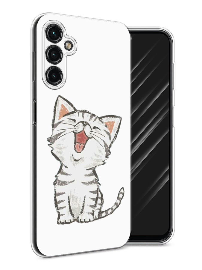 Чехол Awog на Samsung Galaxy A14 4G "Котенок рисованный"