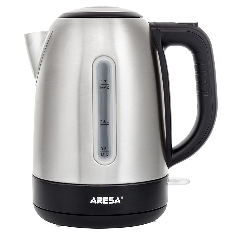 Чайник электрический Aresa AR-3436 1.7 л серебристый, черный