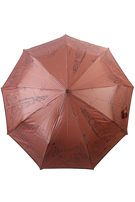 Зонт складной женский автоматический Sponsa 8013 коричневый