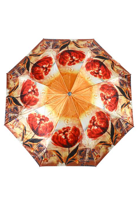 Зонт складной женский автоматический Sponsa 8107 коричневый