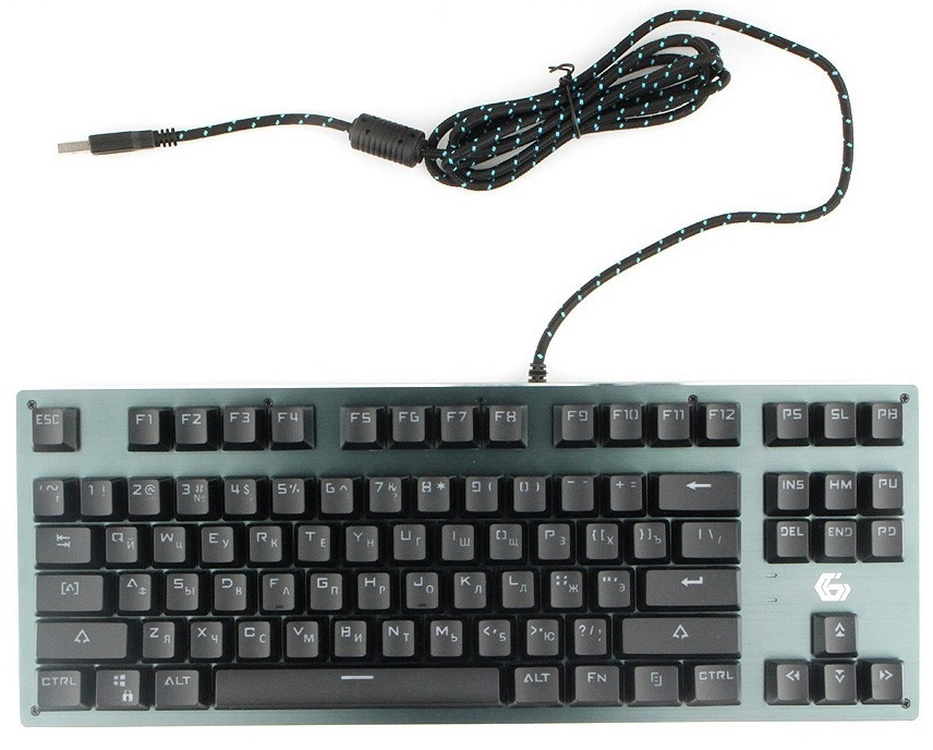 Проводная игровая клавиатура Gembird KB-G540L Silver/Blue