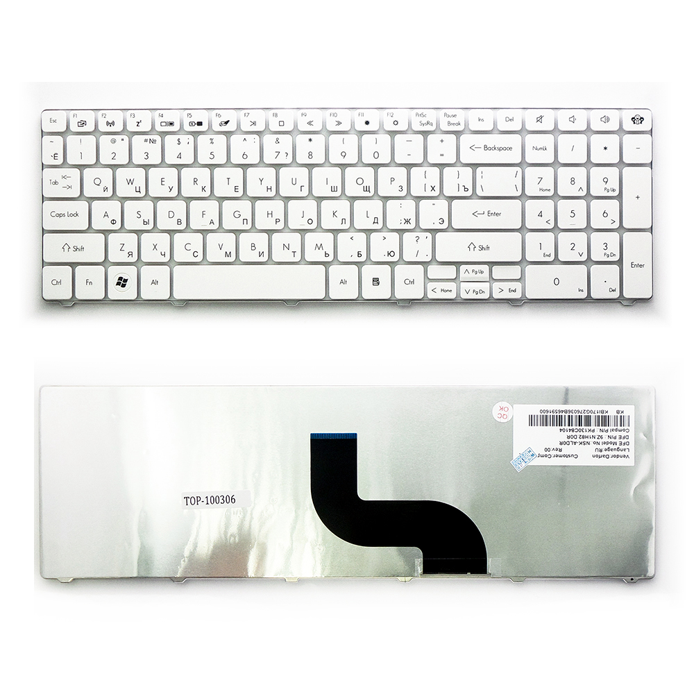Клавиатура TopON для ноутбука Acer Timeline 5810T, 5410T, 5820TG, 5536, 5750G Series