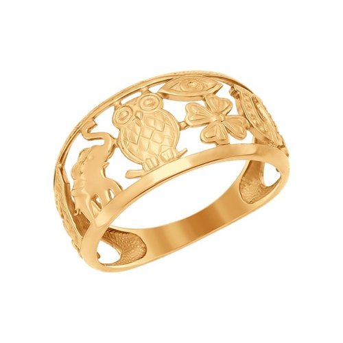 Кольцо из желтого золота р. 20 SOKOLOV 017098