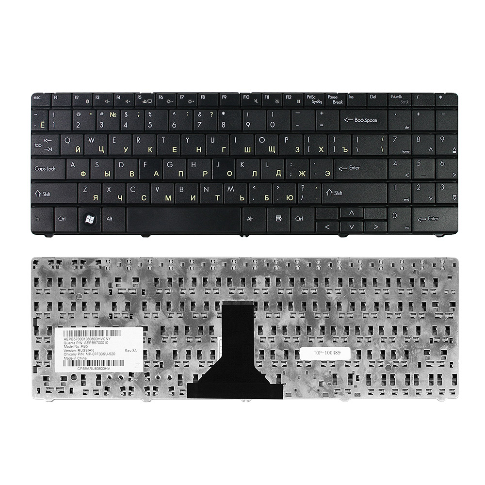 Клавиатура TopON для ноутбука Packard Bell EasyNote ETNA-GM, ML61, ML65 Series