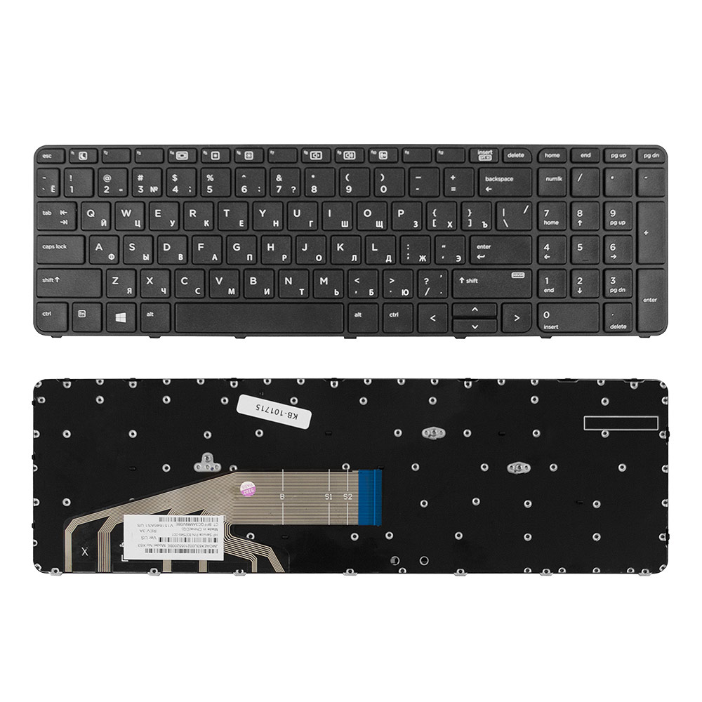 Клавиатура TopON для ноутбука HP ProBook 450 G3, 455 G3, 470 G3 Series
