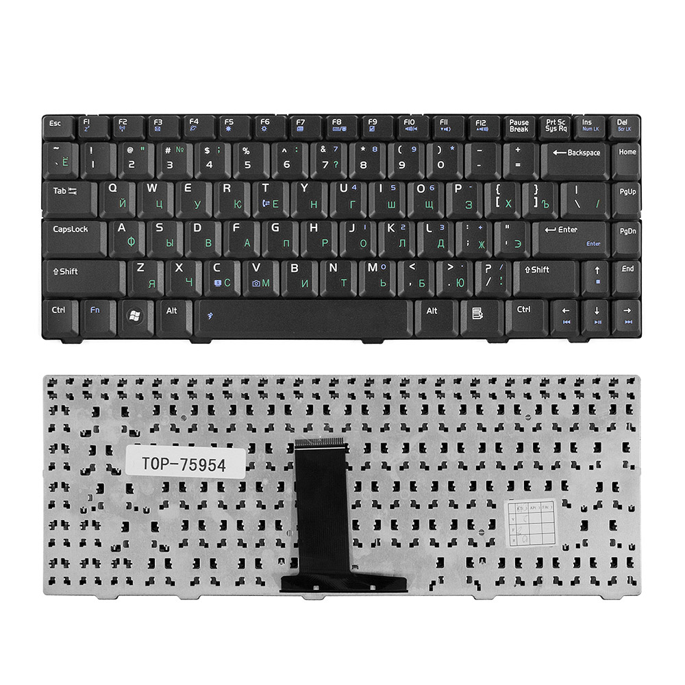 Клавиатура TopON для ноутбука Asus F80, F83, X82 Series